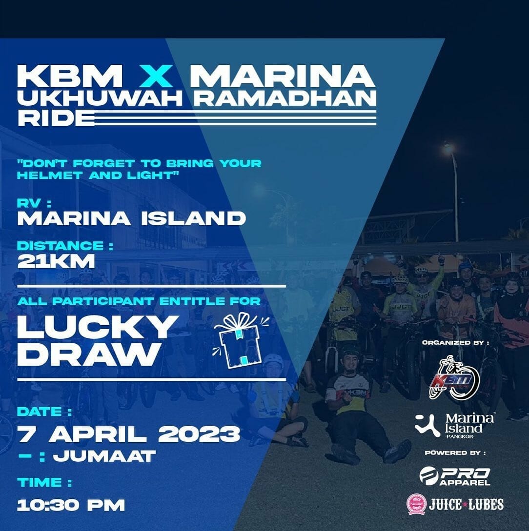 KBM x Marina Ukhuwah Ramadhan Ride - A Family Vacation Destination in Lumut, Perak.